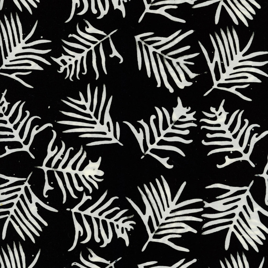 Batik Australia - Monochrome Fern Leaves – Brown's Craft Shed