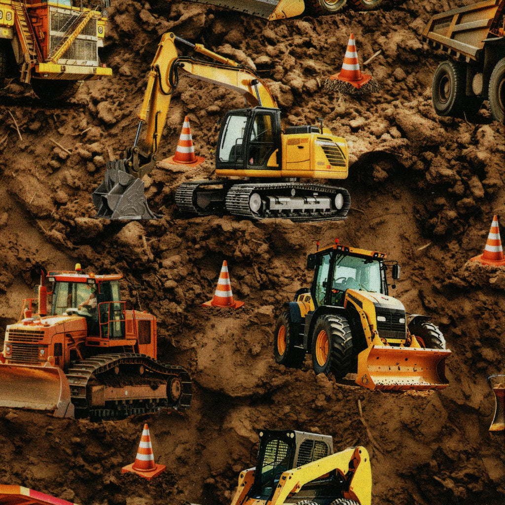 KK Fabrics Construction Zone Diggers & Trucks Dirt – Brown's Craft Shed