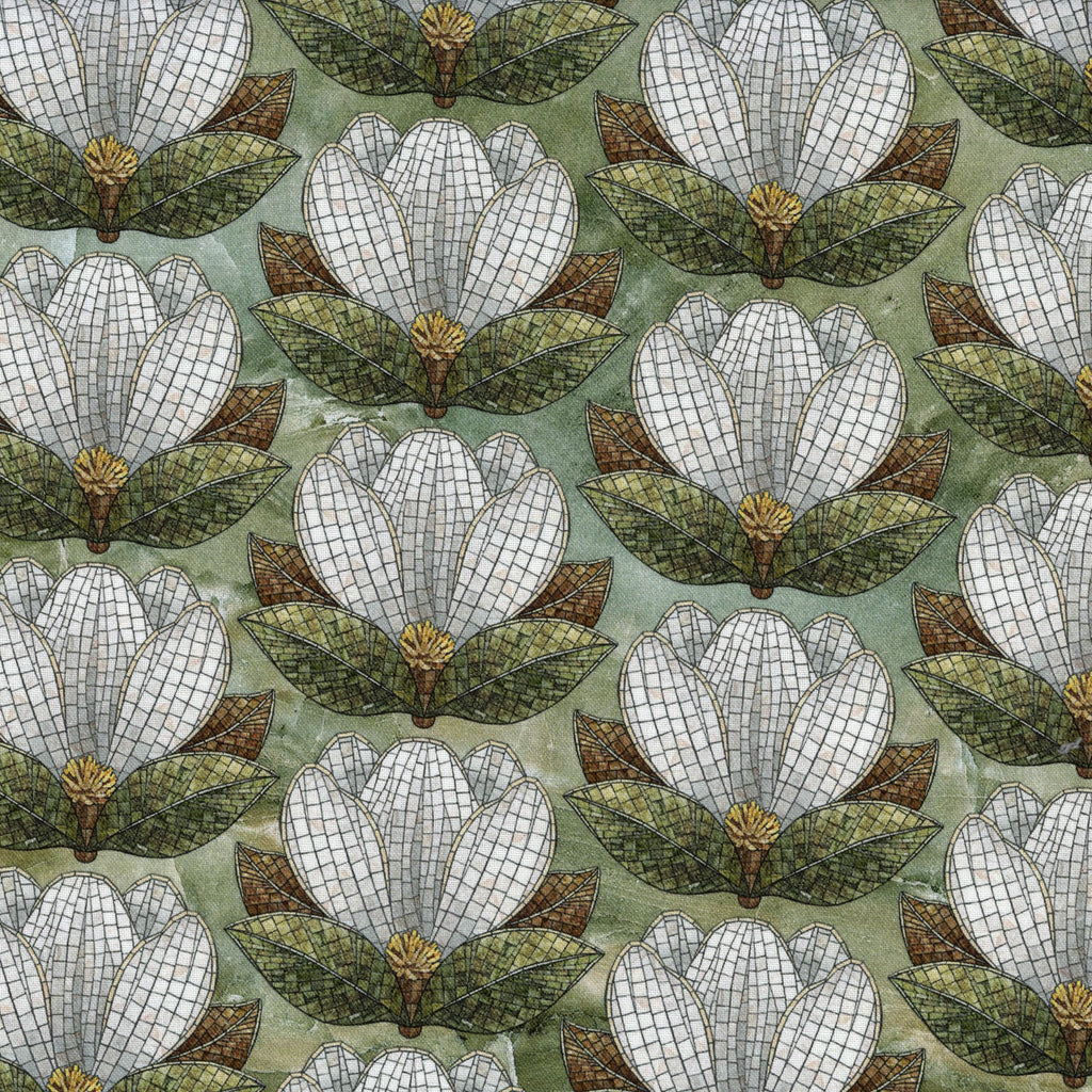 Northcott - Magnolia by Racquel Martindale - Green Multi – Brown's ...