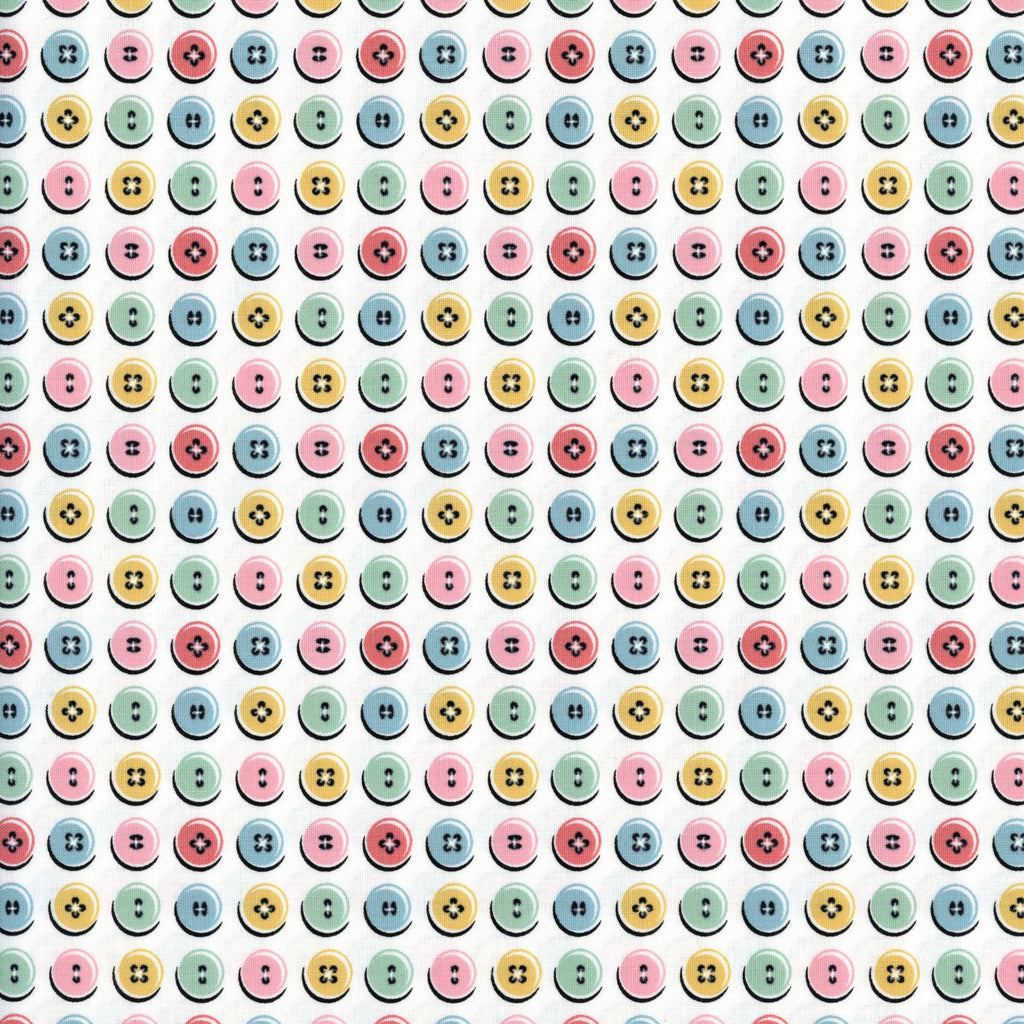 Melbourne Fabric - Granny's Sewing Room by Poppie Cotton (Buttons ...